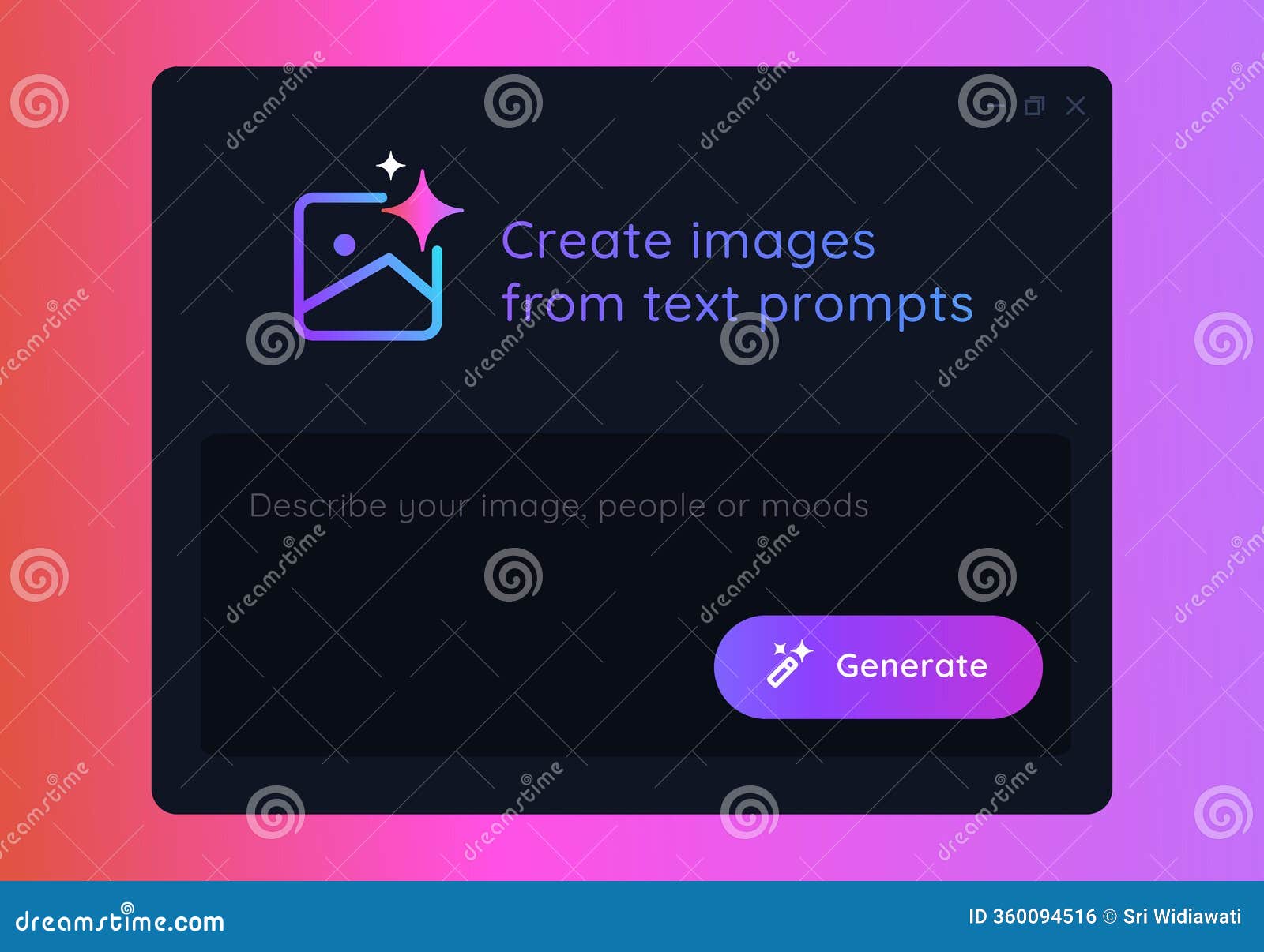 Generate Image with Artificial Intelligence Generative AI User ...