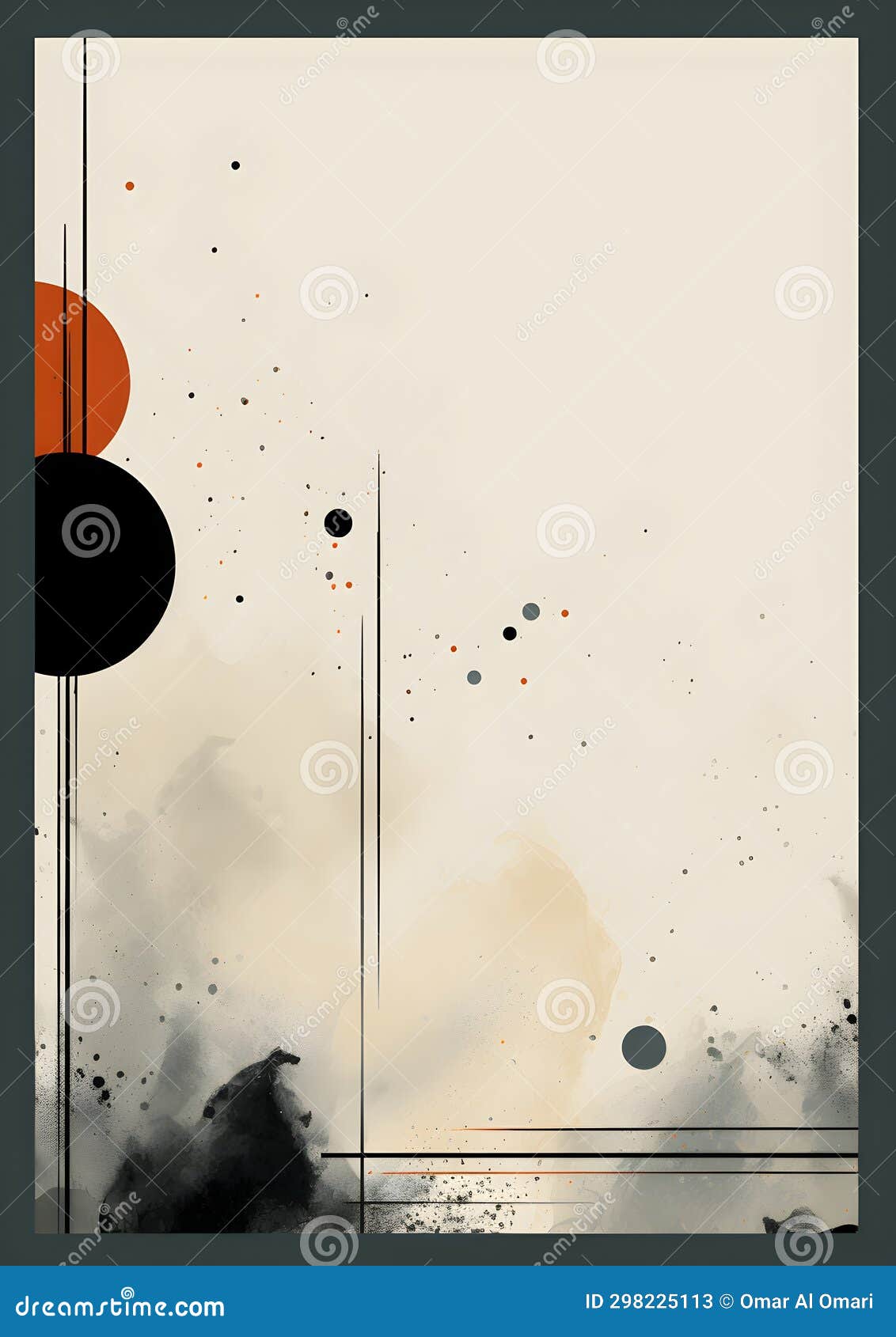 Abstract Geometric Hand Drawn Background. Invitation and Celebration ...