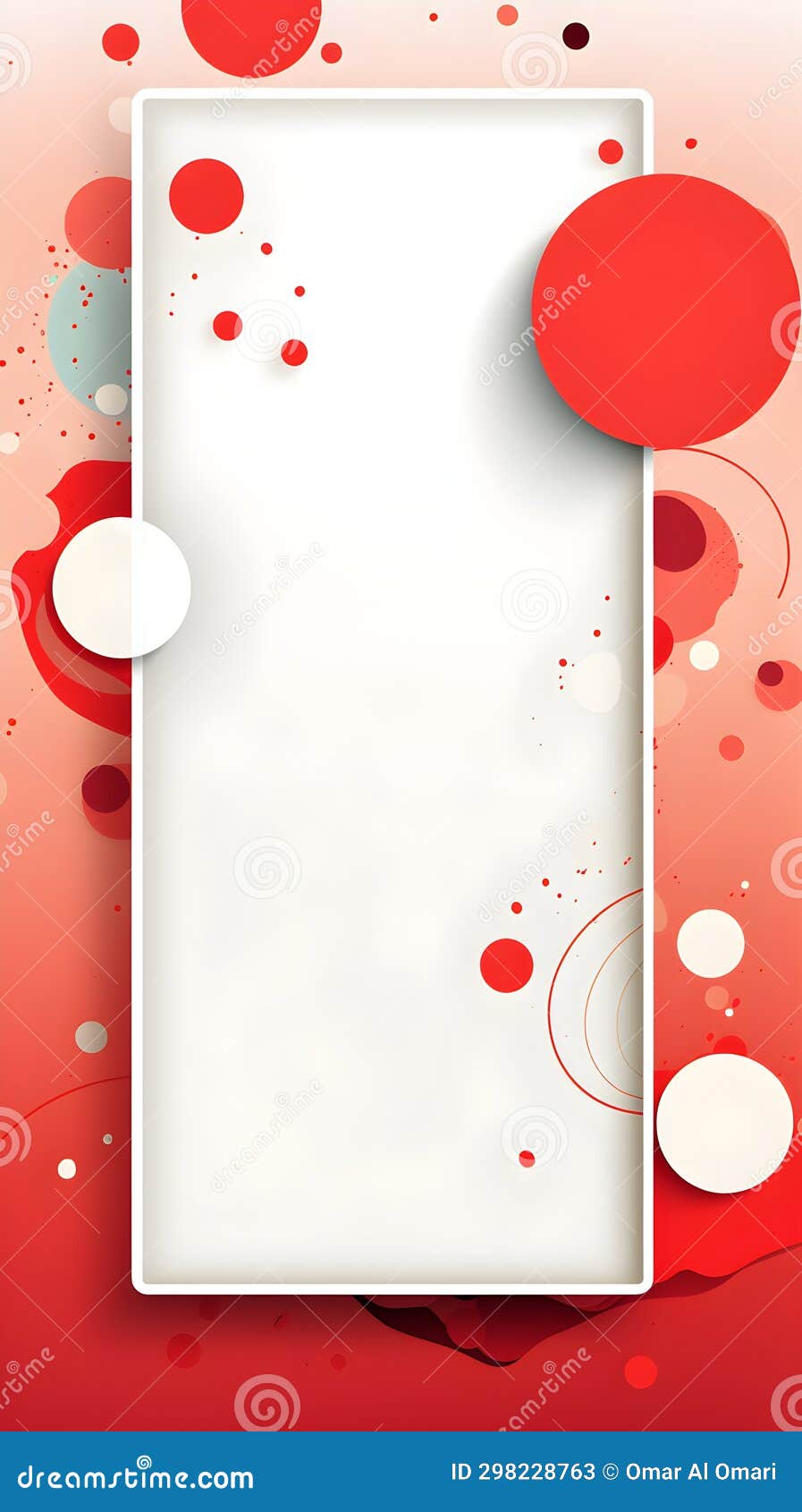 Abstract Landscape 3D Background. Invitation and Celebration Card ...