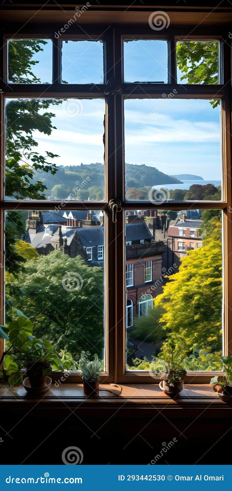 A Window with a View of a City.Window View from University Window ...