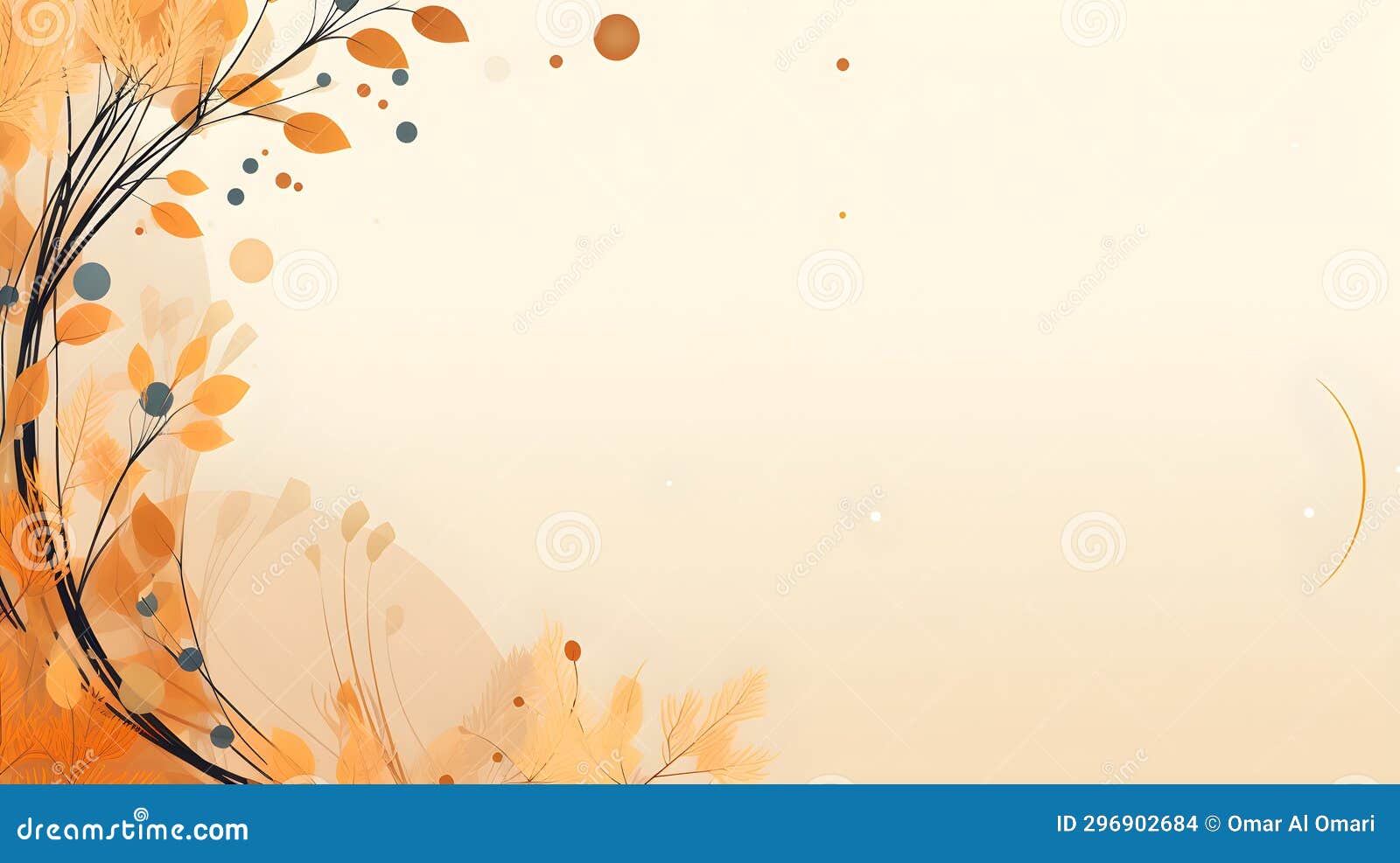 An Orange and Black Background with Leaves. Abstract Topaz Fall Leaves ...