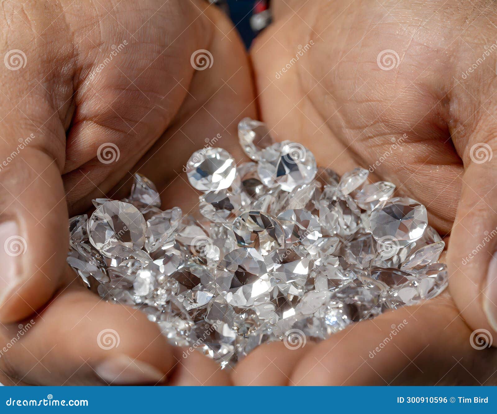 Hands Holding Sparkling Diamonds Stock Photo - Image of admiration ...