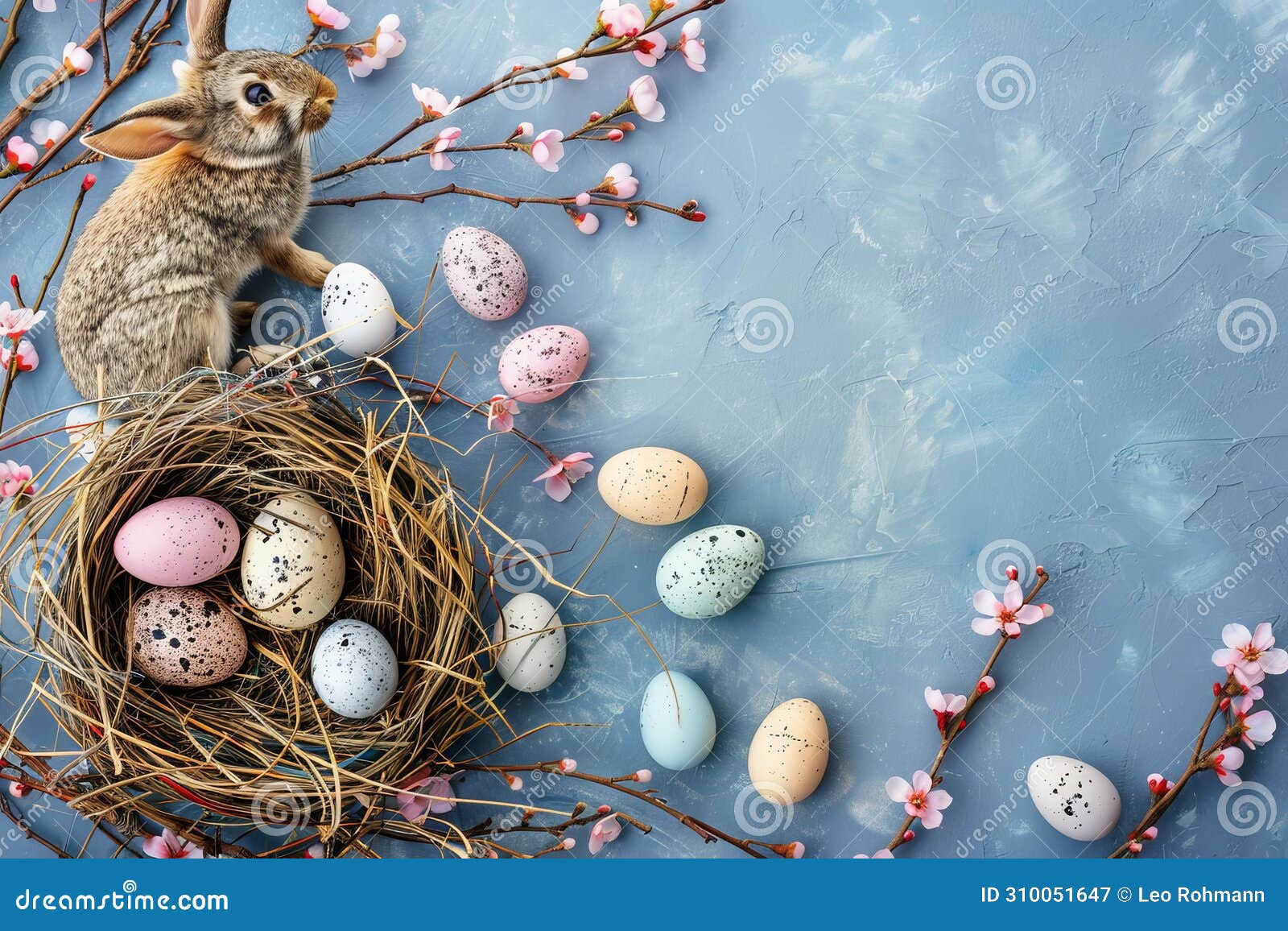 Happy Easter Eccentric Eggs Eggspiring Bunny Basket. White Peonie Bunny ...