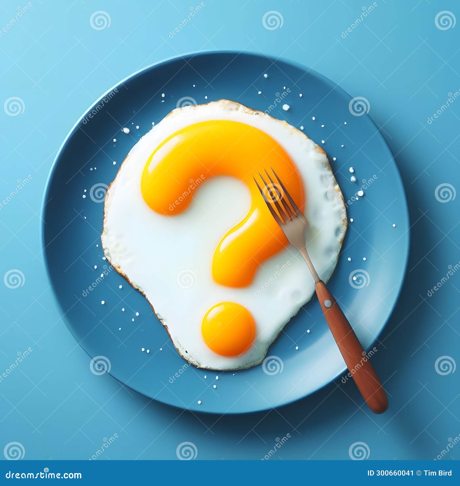 Question Mark Shaped Fried Egg on a Plate Stock Image - Image of dish ...