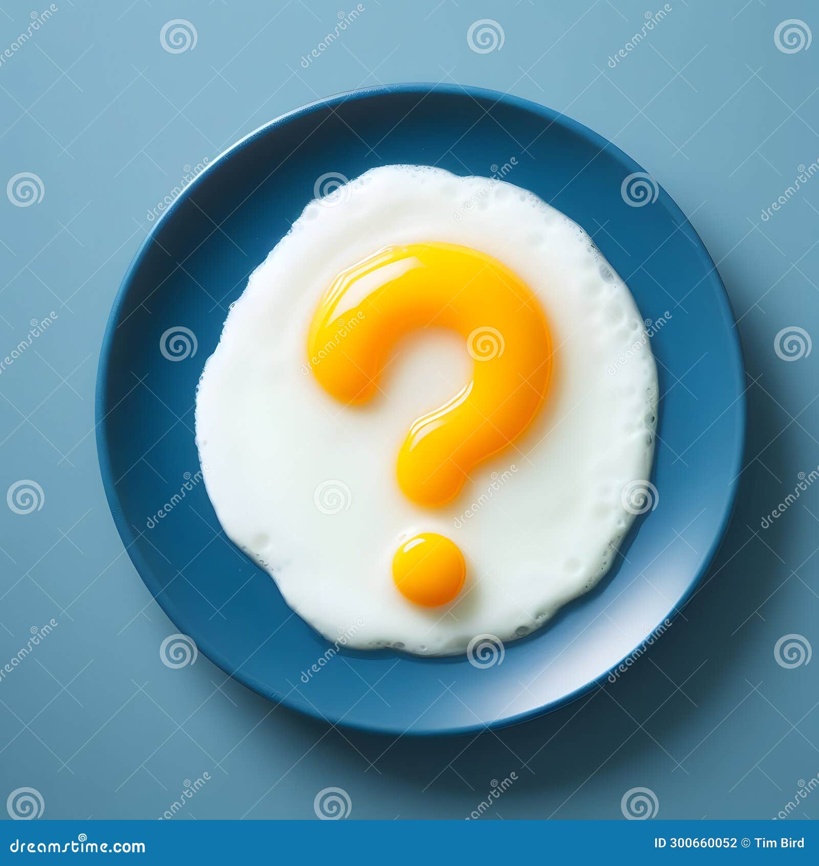 Question Mark Shaped Fried Egg on a Plate Stock Photo - Image of plate ...