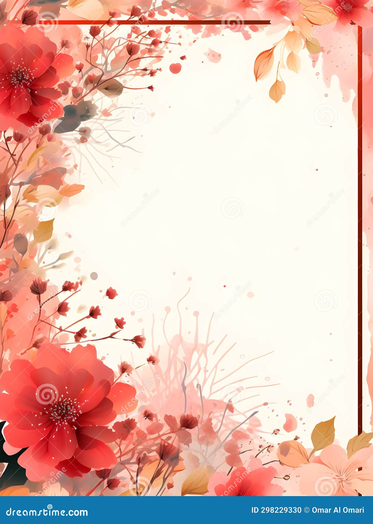 Abstract Ruby Celestial Background. Invitation and Celebration Card ...