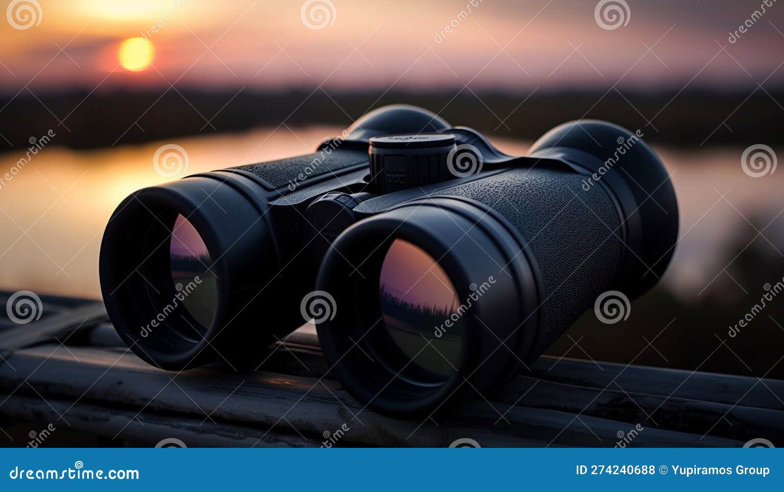 Magnify Nature Beauty with Hand Held Telescope Generated by AI Stock ...