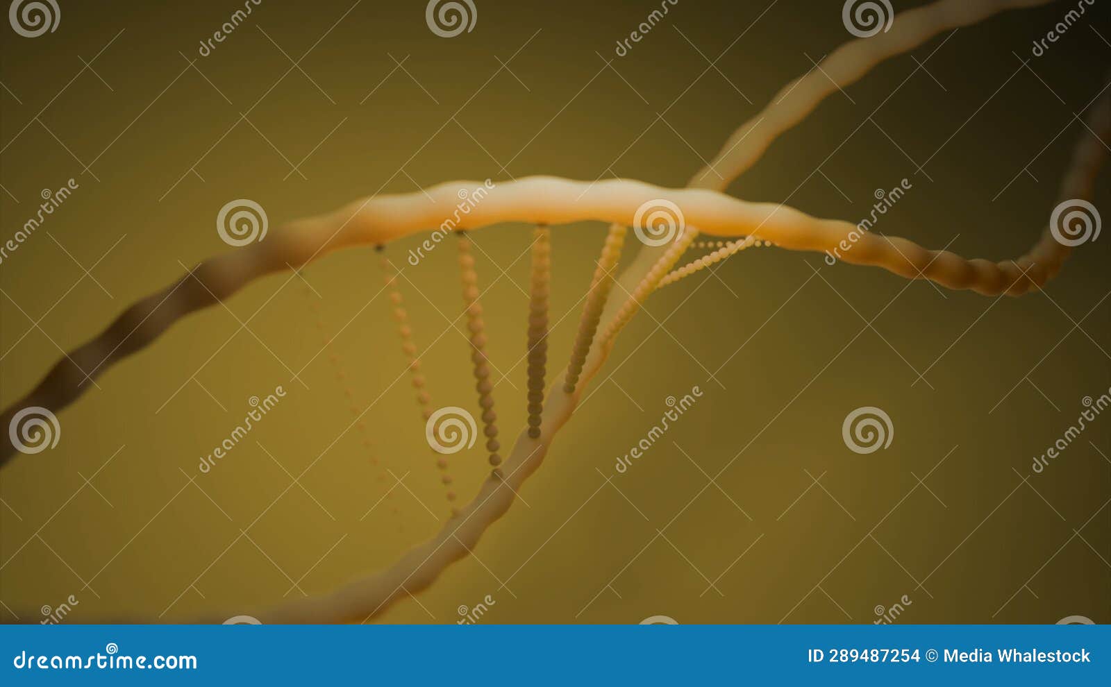 Generated 3d Dna Helix. Design. Emerging Chains in Twisted Dna Line ...