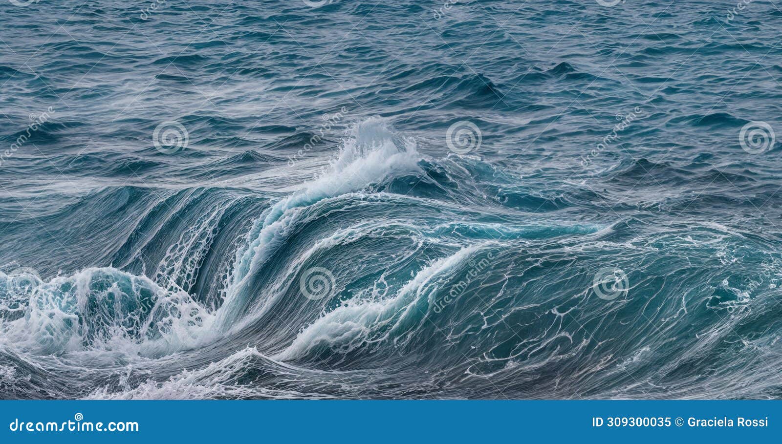 Waves of the Aegean Sea on the Coast of Greece, Sea Waves, Panoramic ...