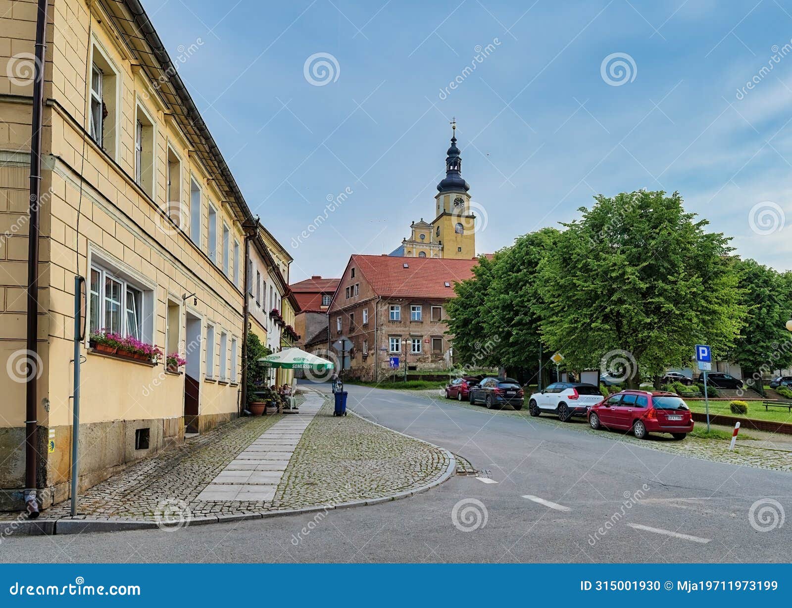 Market Square in Chelmsko Slaskie Stock Photo - Image of vacation ...