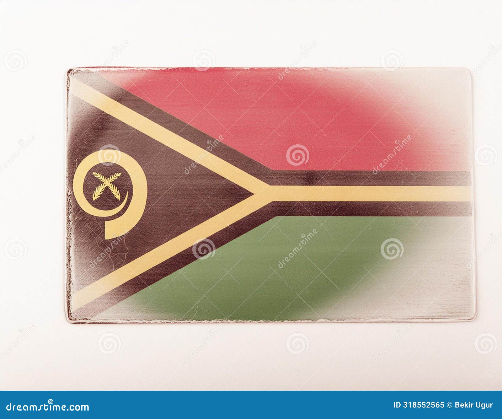 The flag of Vanuatu stock illustration. Illustration of artists - 318552565
