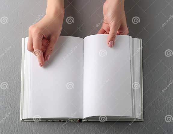 White Pages of a Book. Blanc Pages Stock Illustration - Illustration of ...