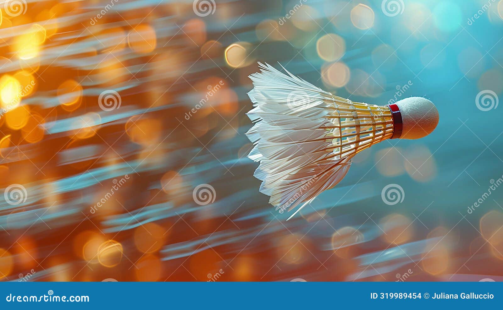 Conceptual Image of Shuttlecock Flying Stock Illustration ...