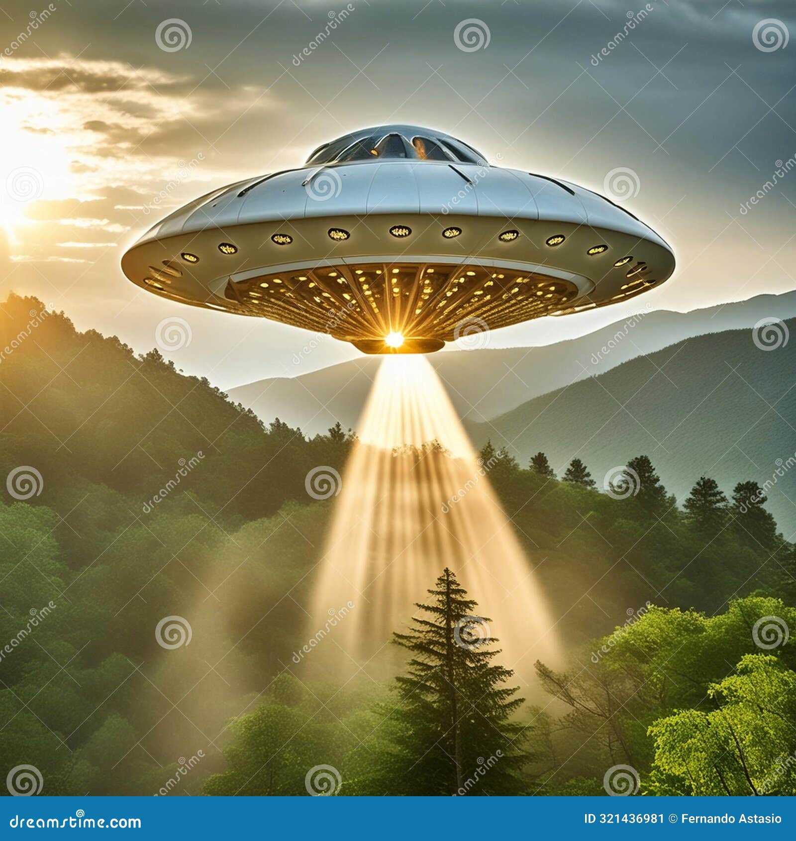 UFO In Space. OVNI. Alien UFO - Unidentified Flying Object - Clipping ...