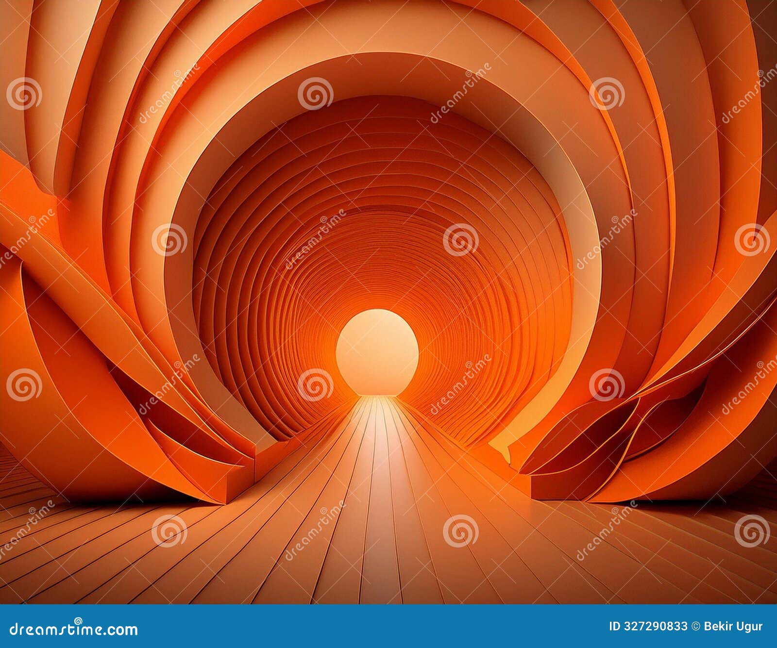 Party Background. Orange Abstract Background Vanishing Point 3D Effect ...