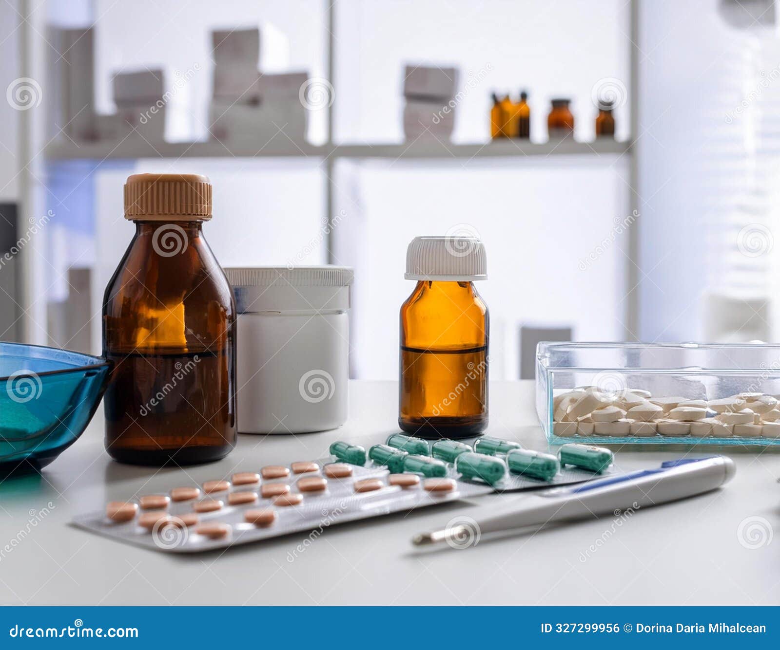 Pharmacist S Toolkit: Essential Tools on a White Table Stock ...