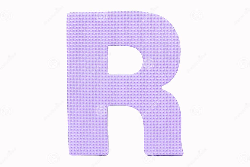 Jigsaw Foam Plastic Light Purple English Uppercase "R" Alphabet ...