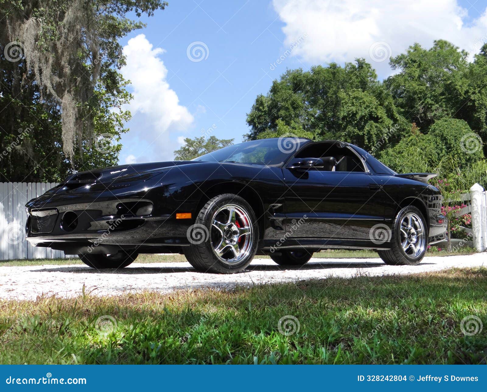 2001 Pontiac Trans am Side View Stock Photo - Image of clouds, american ...