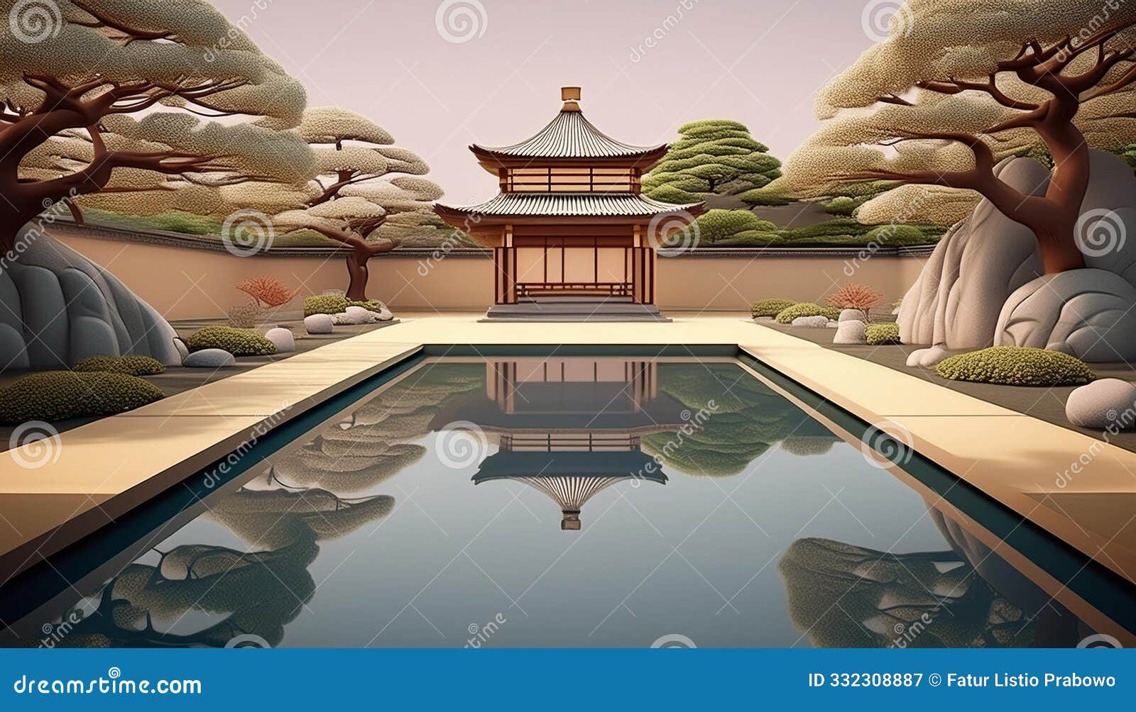 Conceptual Layout For A Hiroshima Peace Garden With Memorial Elements ...