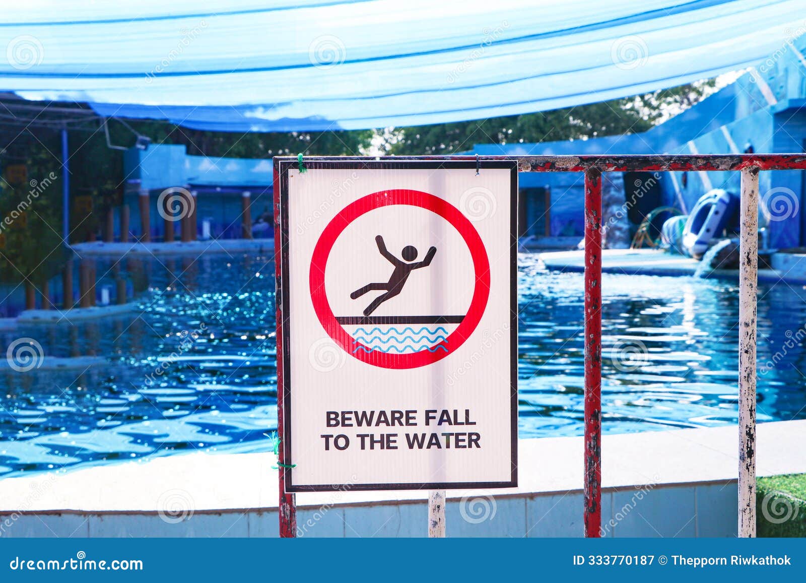 Beware Water Signs Stock Image | CartoonDealer.com #49782805
