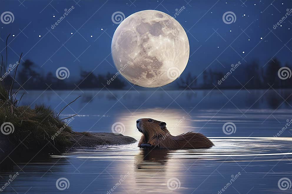 Beaver Moon. Full Moon. Beaver Full Moon. 15 November 2024. Generative ...