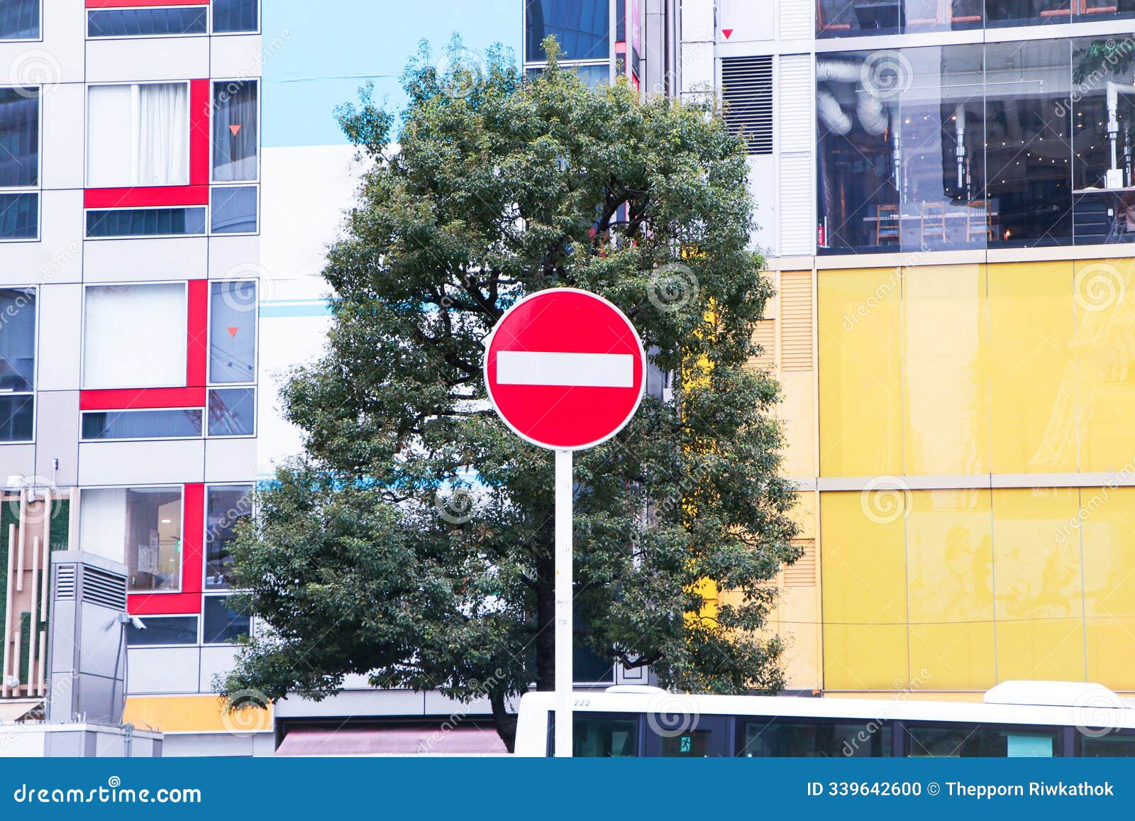 Do Not Enter Or No Entry Sign Made Of Yellow Plastic Stick. Rules For ...