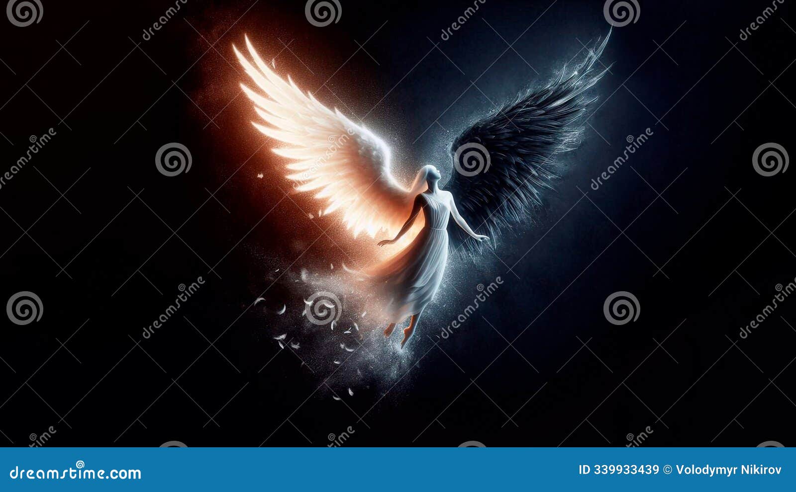 Good Versus Evil. Superhero. Confrontation Of Two People. Vector ...