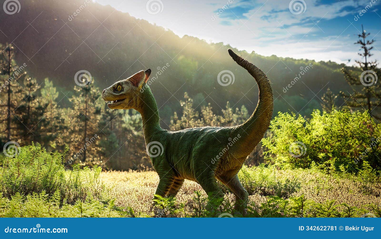 Dinosaur-Shaped Cat In The Jurrasic Park Universe Stock Photography ...
