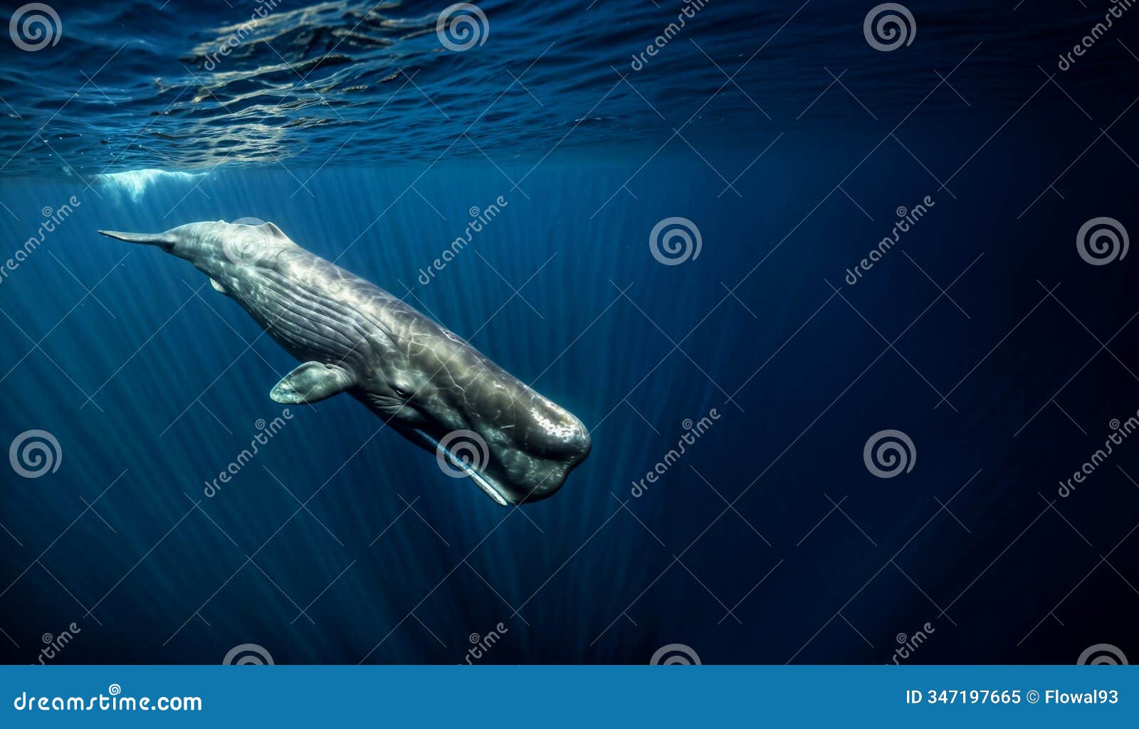 Spermwhale About To Go For A Deep Dive In The Ocean Whalewatching ...