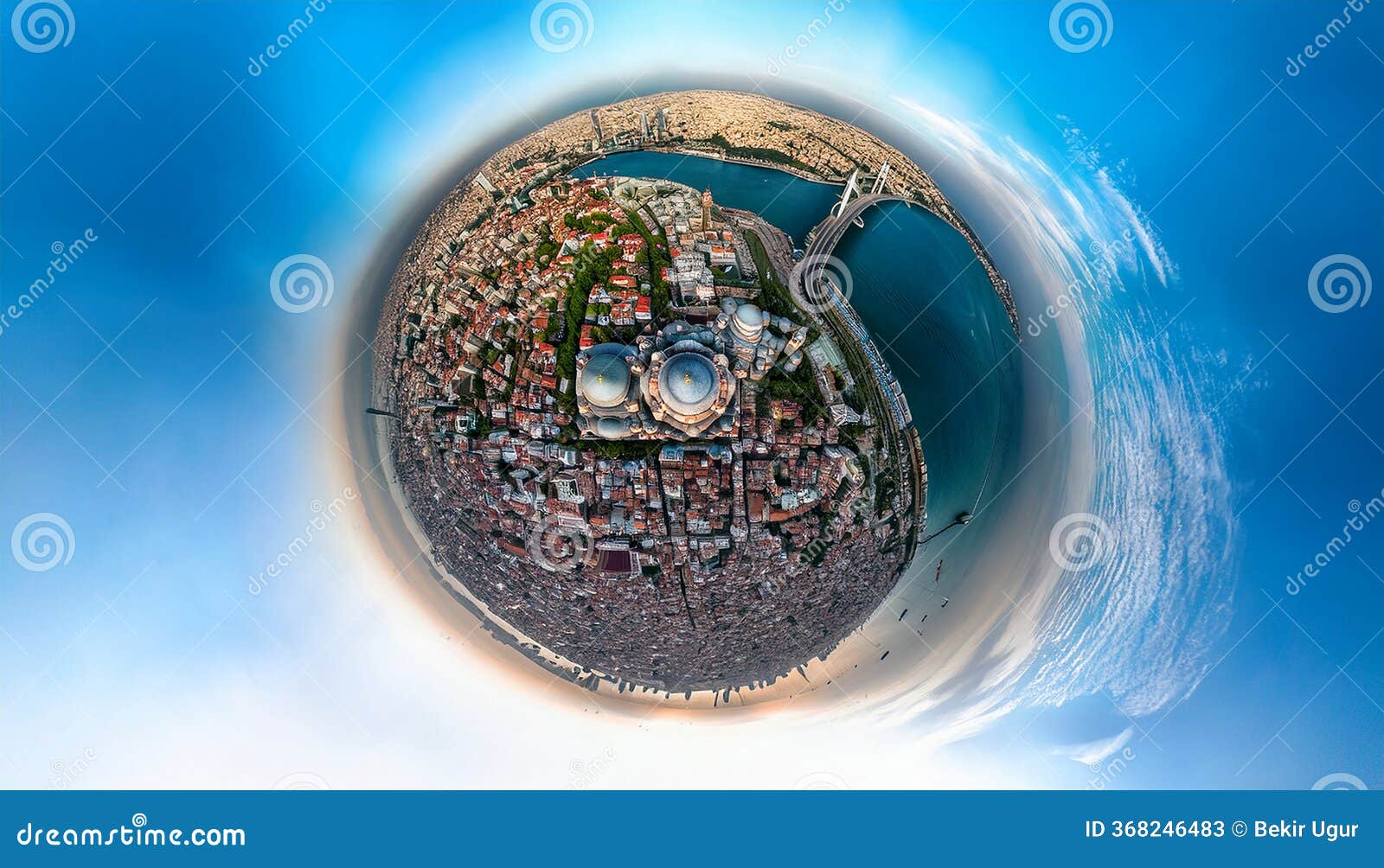 Miniature Earth With Eco System Inside Glass Flask. Tiny Plants, Trees ...