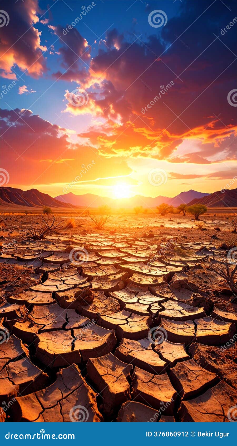 Scorched, Parched, Cracked Soil, Drought, Drawing Sketch Hyper ...