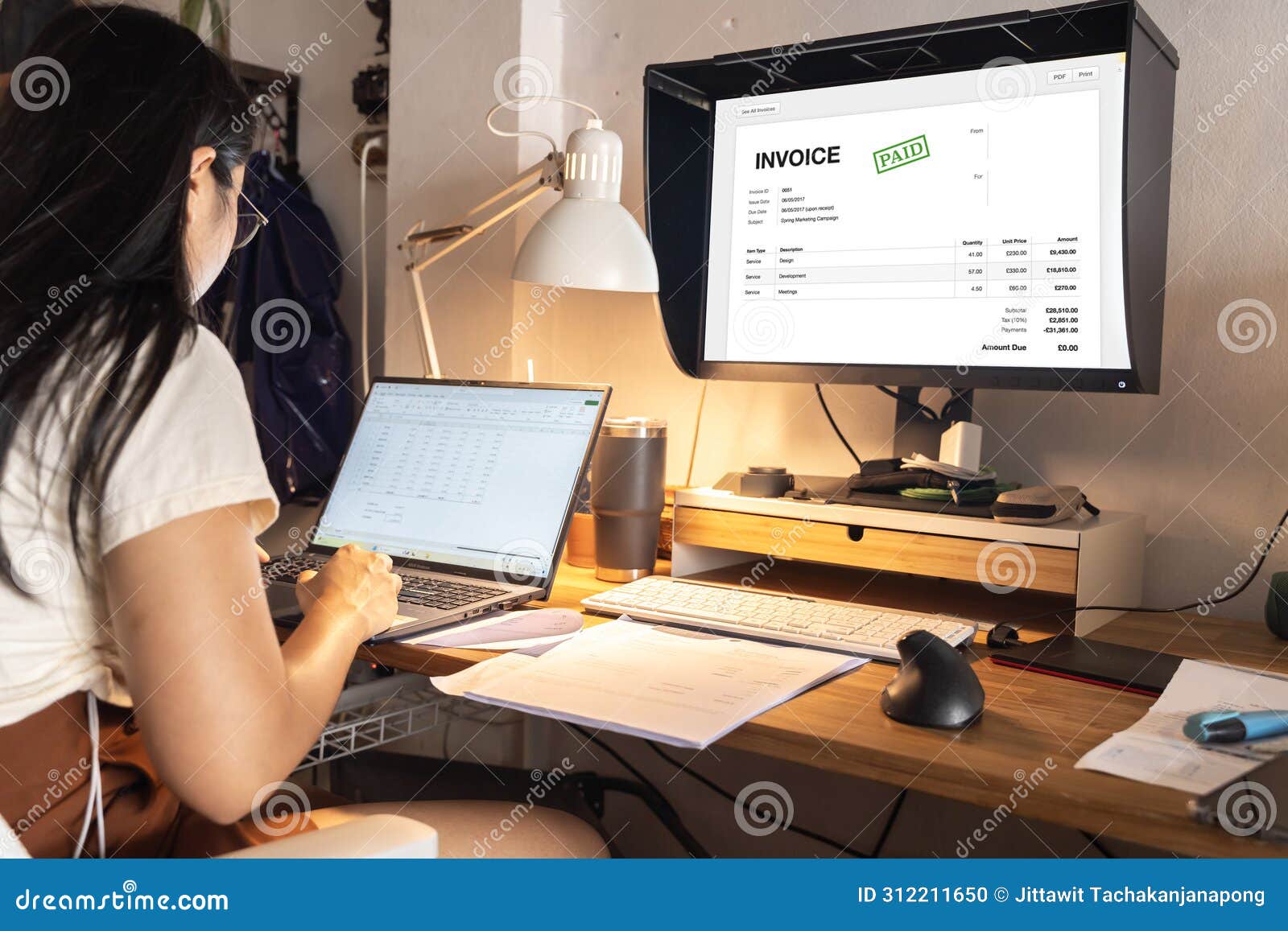 Generated image stock photo. Image of budget, desk, document - 312211650