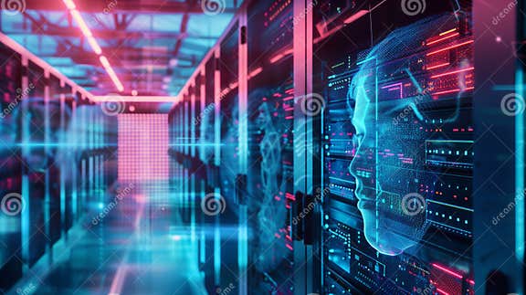 AI Emergent Artificial General Intelligence Stock Illustration ...