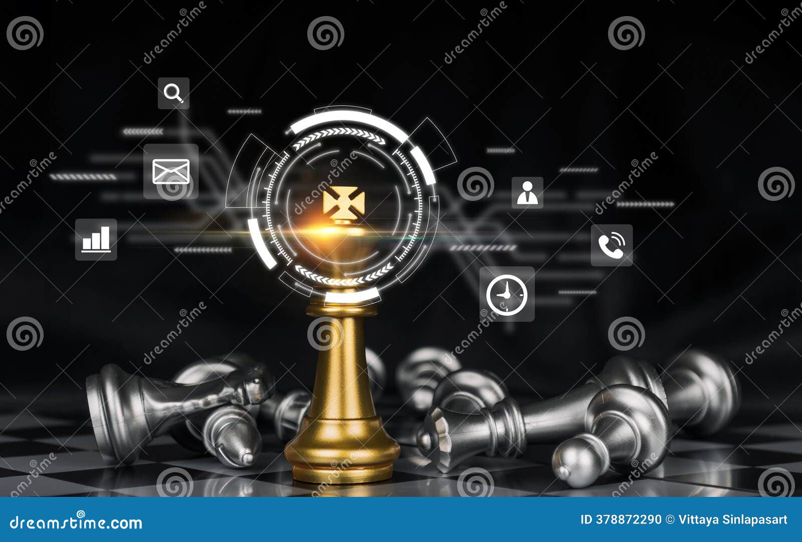 Chess And Diagram Stock Photo | CartoonDealer.com #4397652