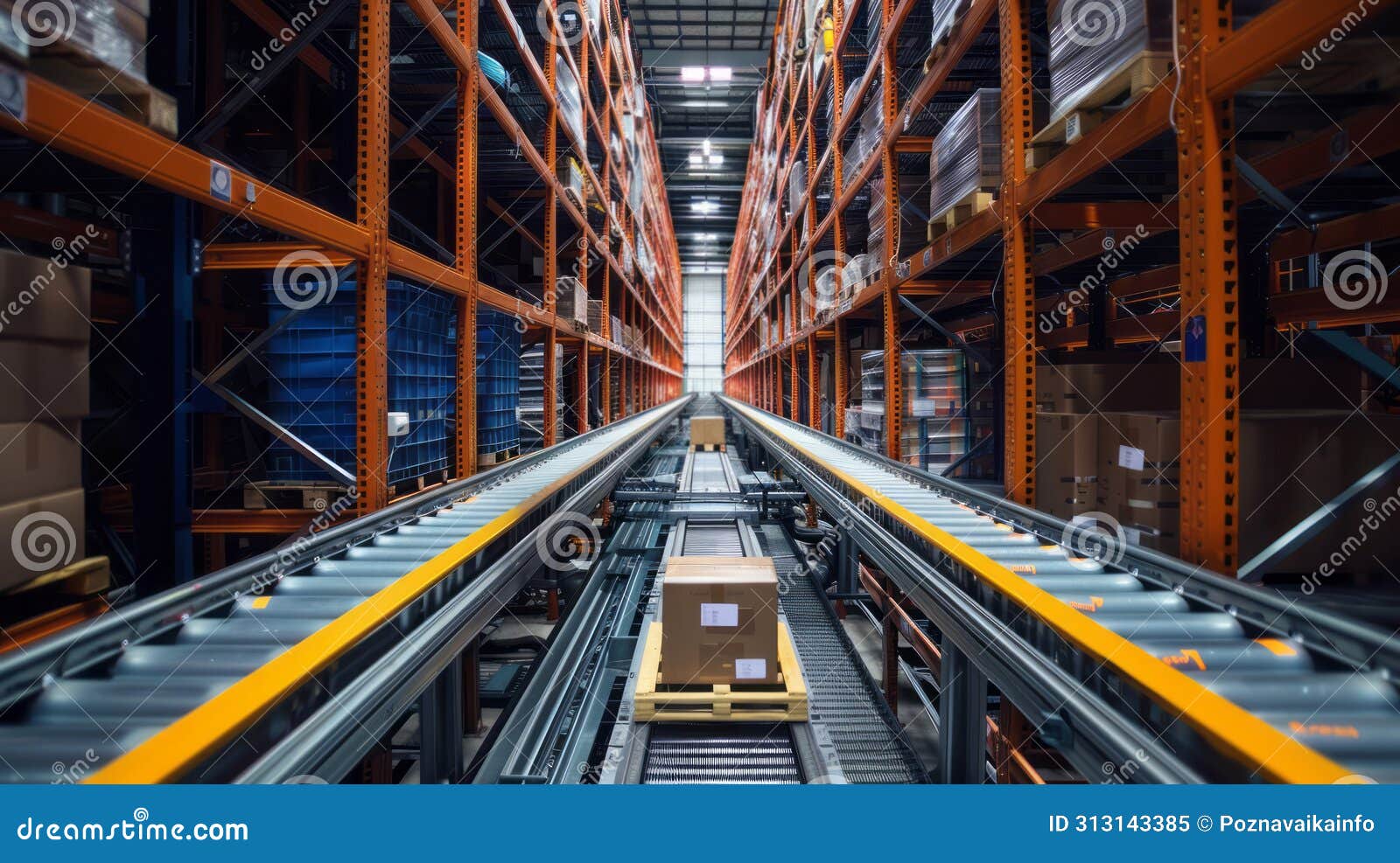 Automated E-commerce Warehouse. Efficiency in Modern Online Retail ...