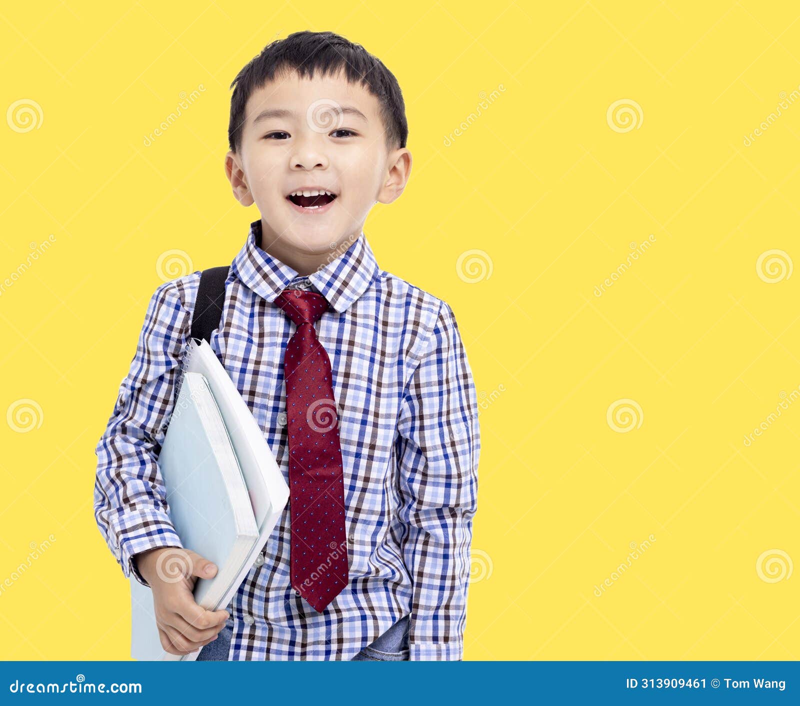 Back To School. Happy Child Student Holding Books Stock Image - Image ...