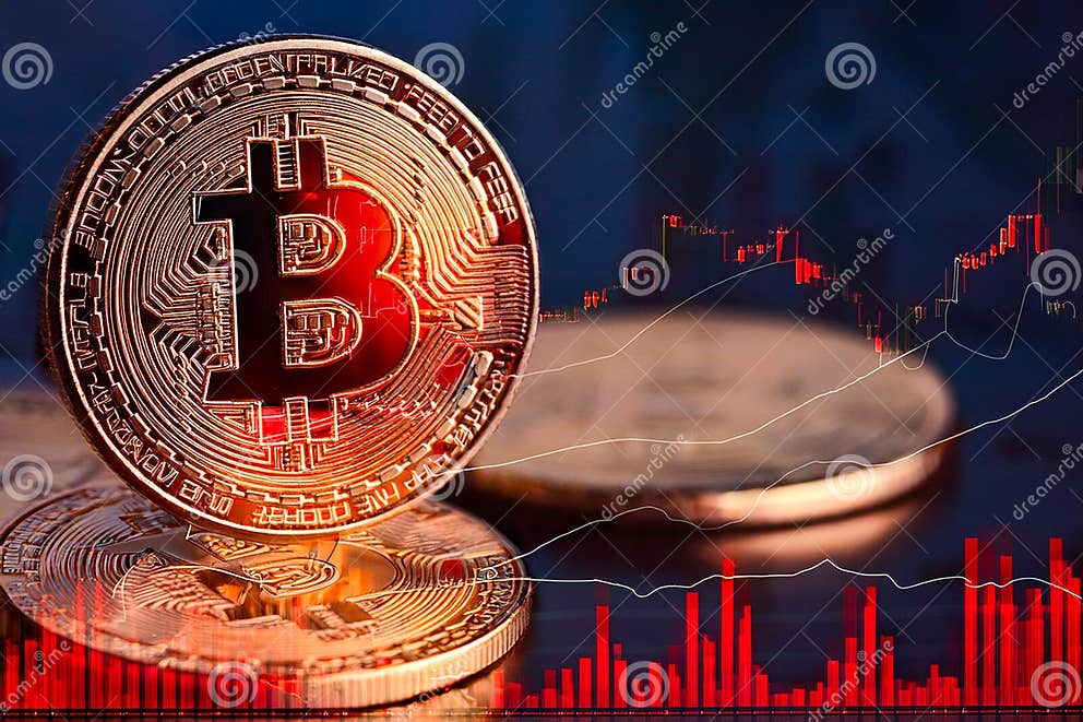 Bitcoin Price Increasing with Upward Trend Arrow and Bar Chart To the ...