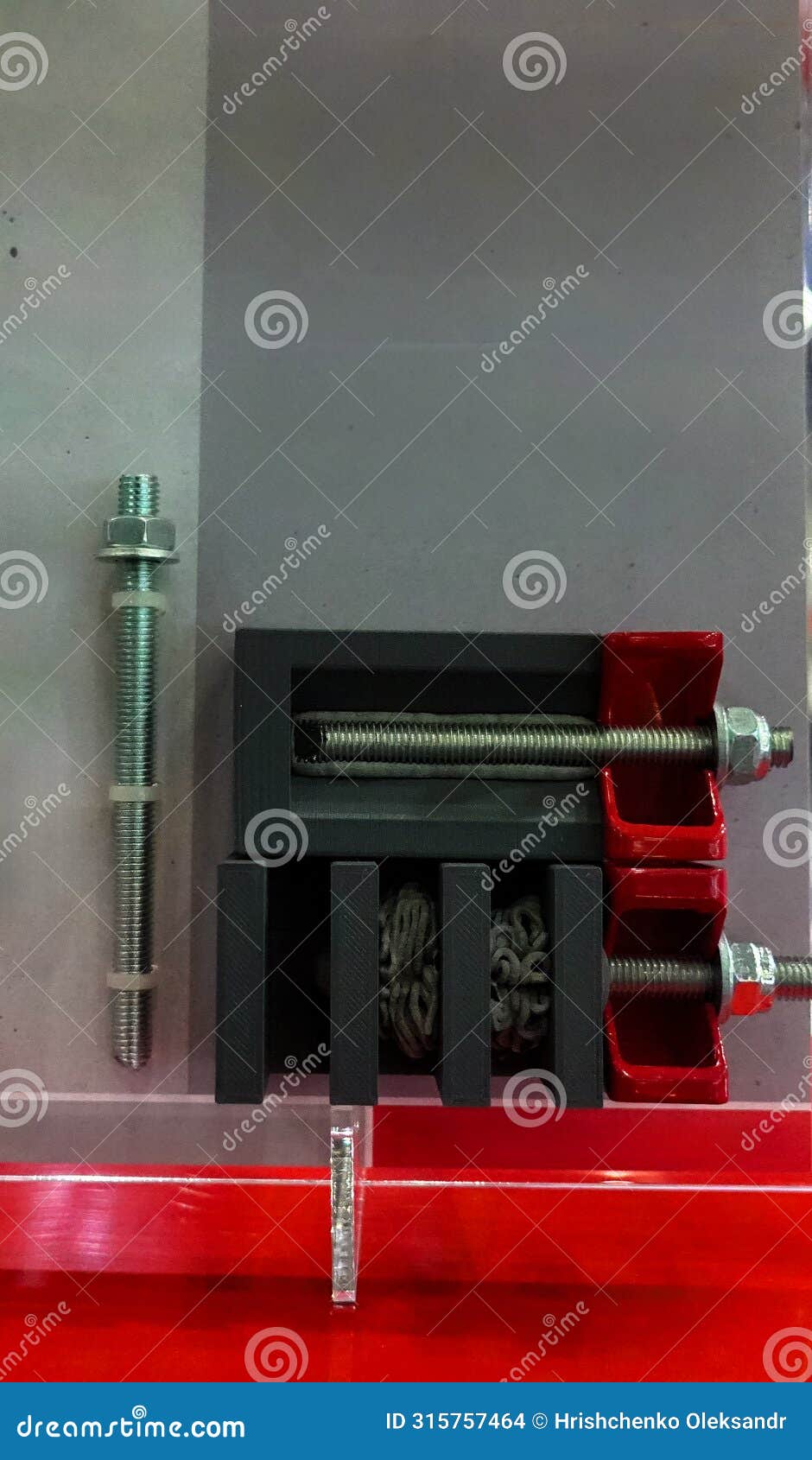 A Carved Annexation Anchor Pin with an Example of Use. Stock Photo ...