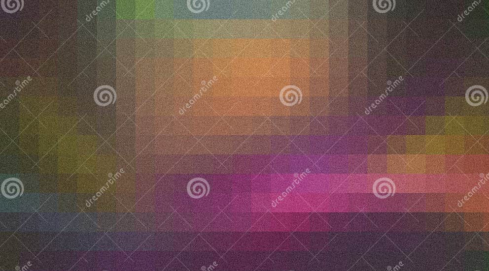 Pixelated Colorful Background Displaying Layered Rectangles with Grainy ...