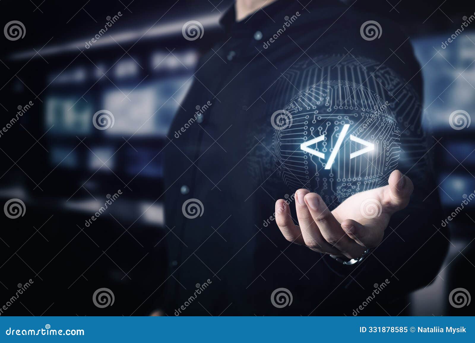 The Concept of Programming and Program Testing. Stock Image - Image of ...