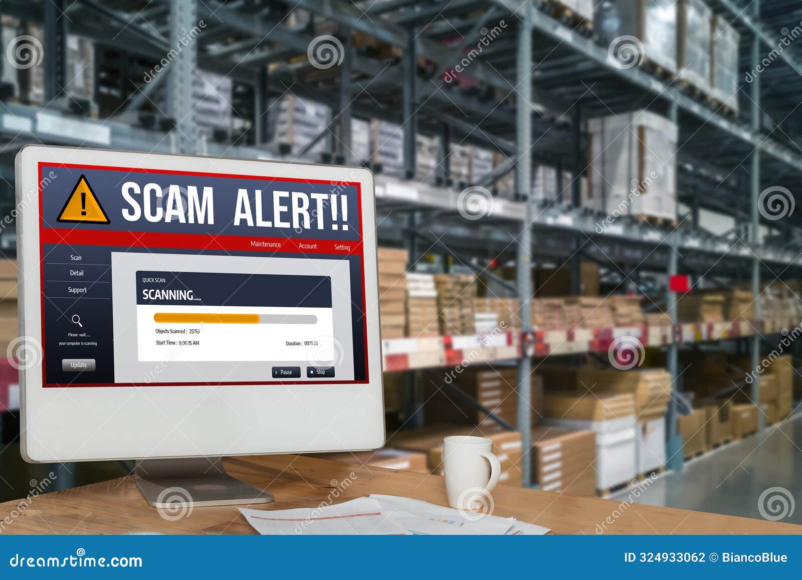 Cyber Security Software Show Alert of Cyber Attack for Protection ...