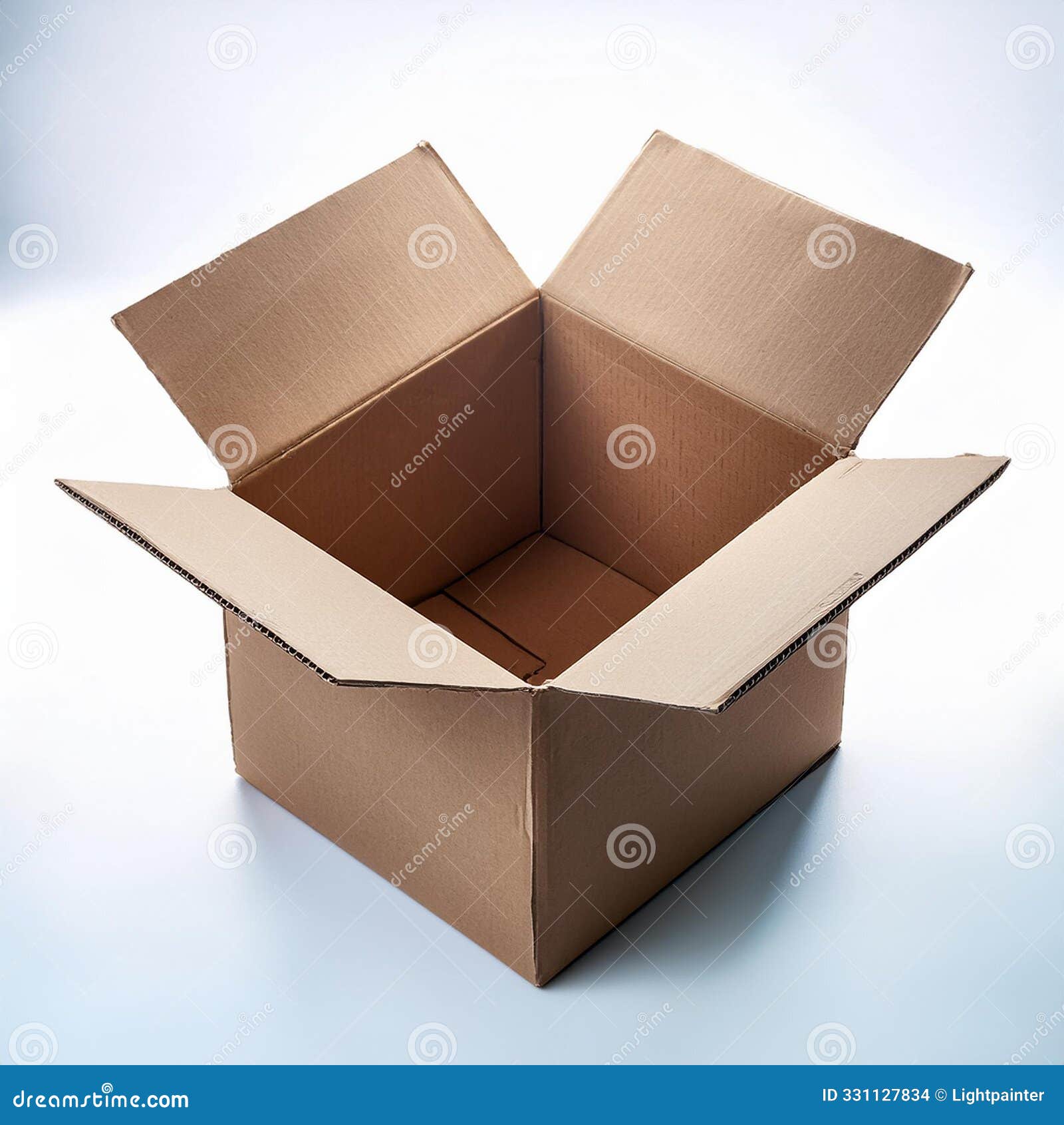 Empty Open Top Hopper Railcar Standing On Railway Cartoon Vector ...