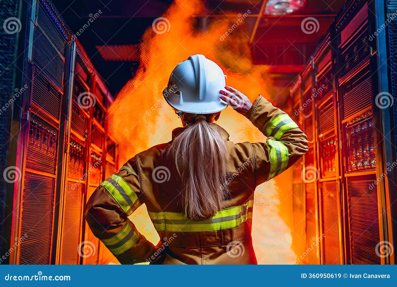 Hacker Initiating Global Cyber Attack Using Laptop in Server Room Stock ...