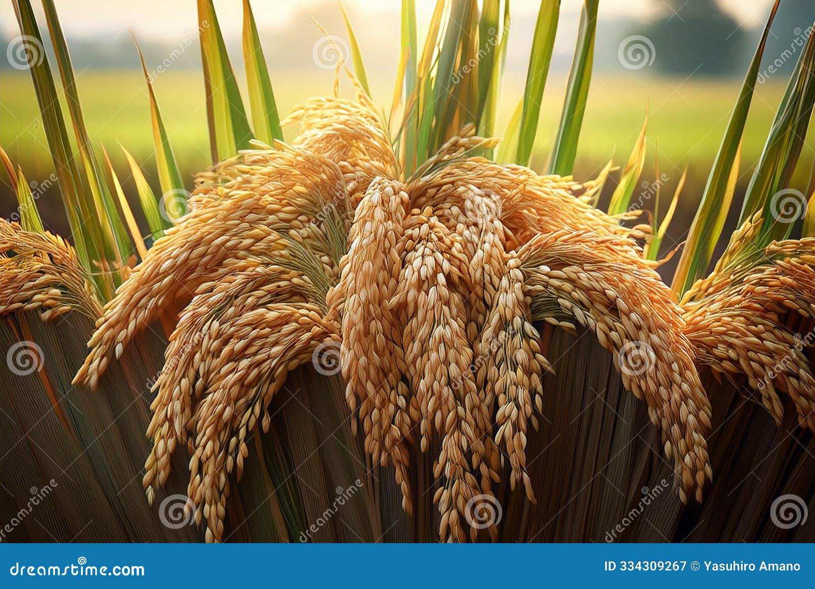 Generated Image?Freshly Harvested Rice Stock Image - Image of asian ...