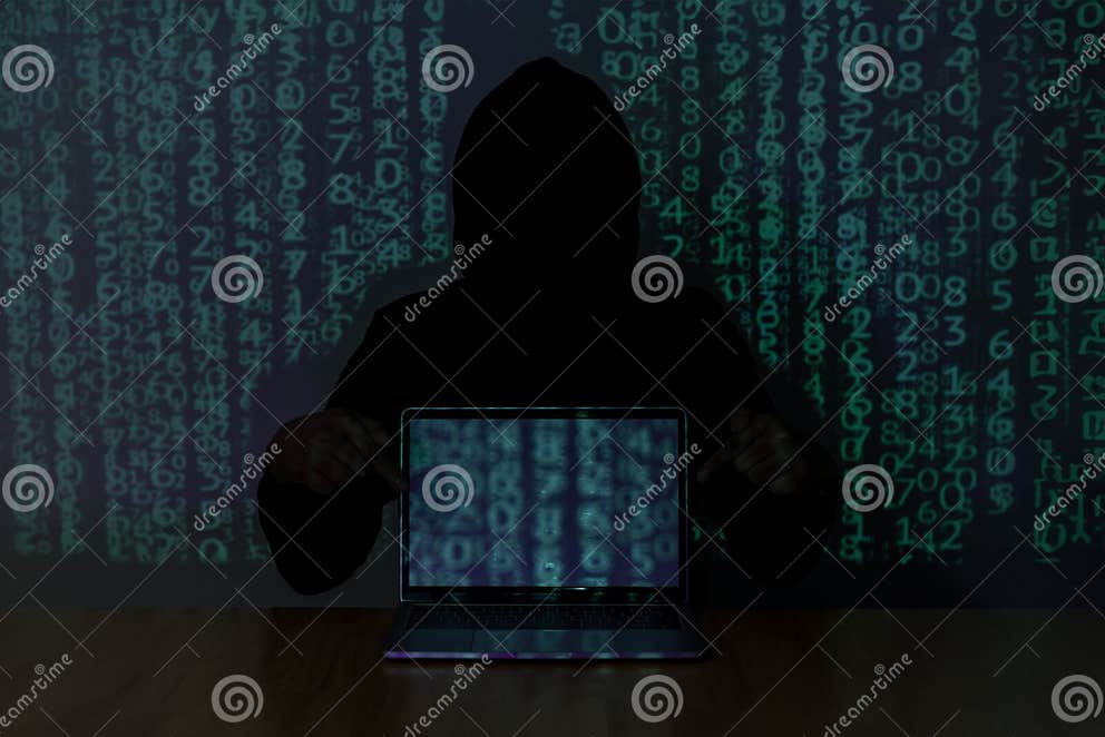 Hacker are Hacking Data in Personal Computer. Stock Photo - Image of ...