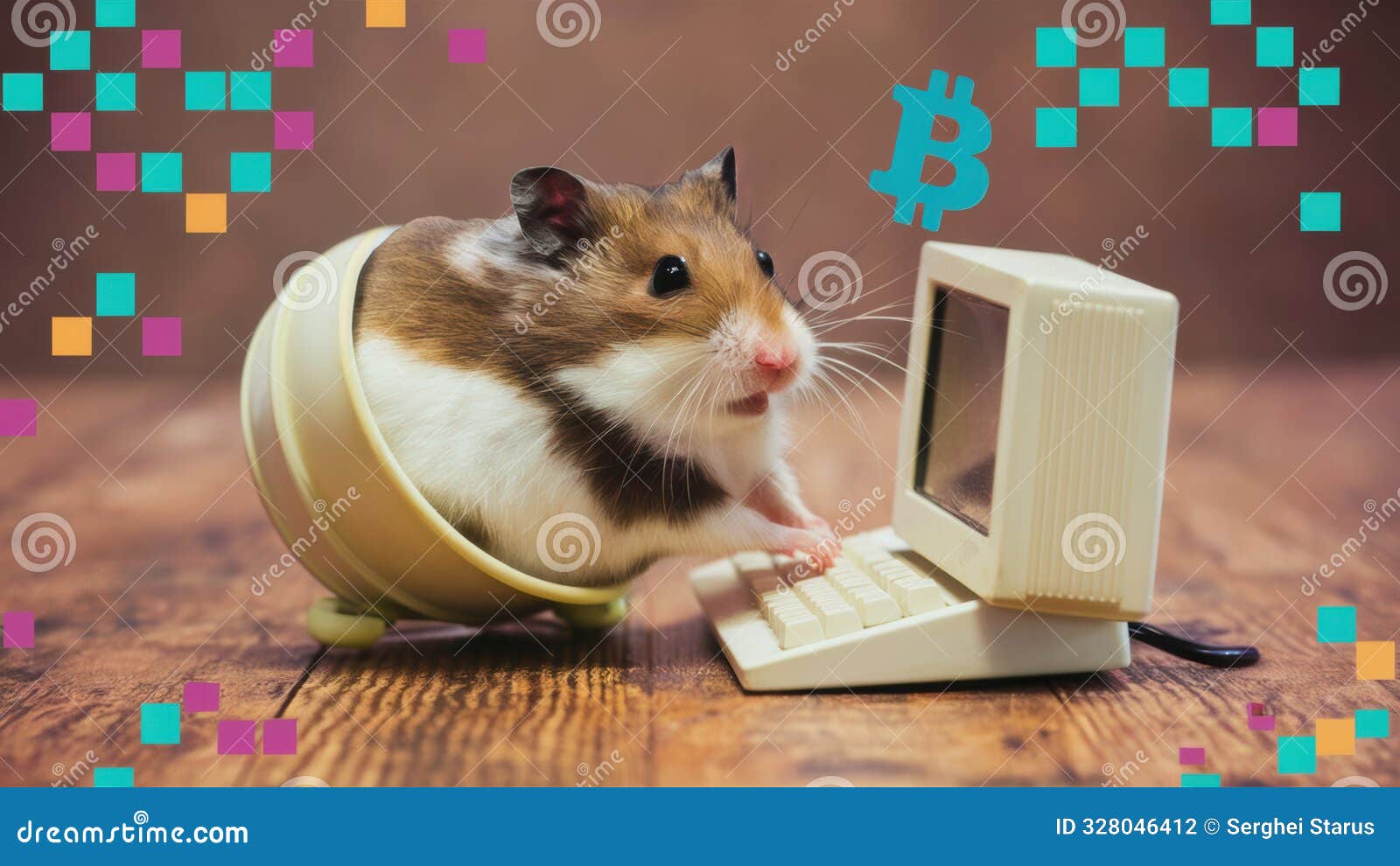 A Hamster Is Sitting In A Persons Hand Eating Some Food, AI Stock ...