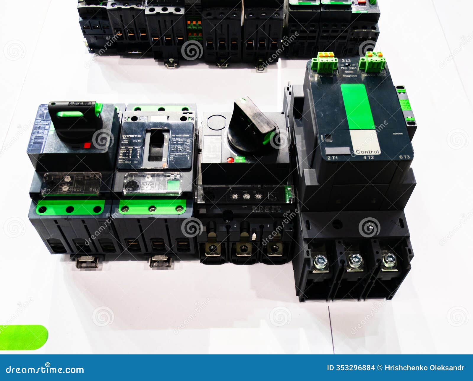 Industrial Motor Control Components. Stock Photo - Image of arrangement ...