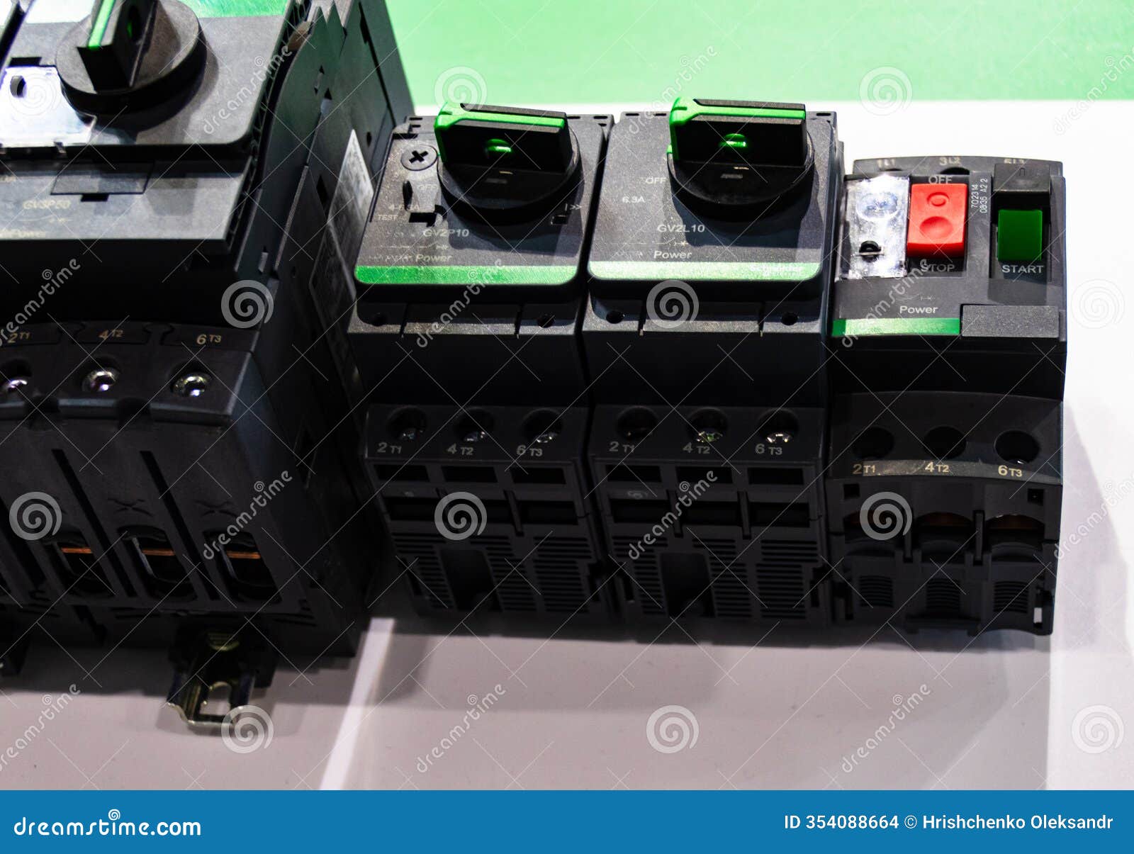 Industrial Motor Control Components. Stock Photo - Image of system ...
