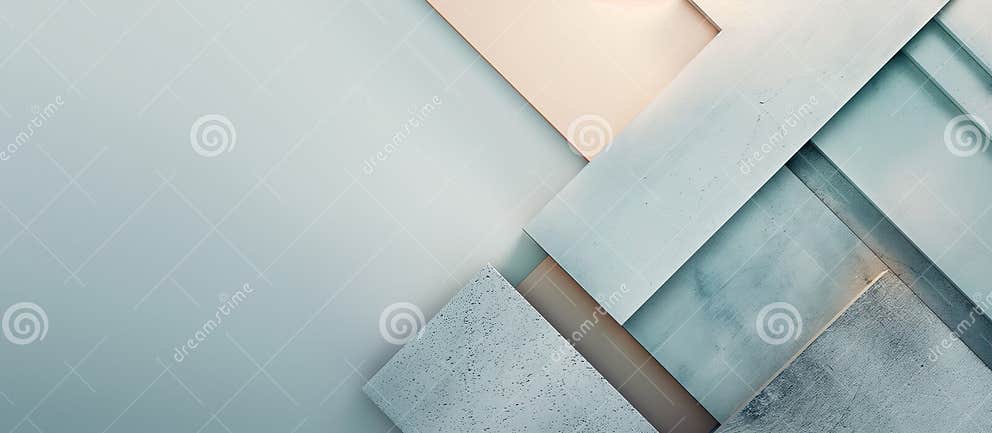 Artistic Arrangement of Textured Panels on a Wall Stock Image - Image ...