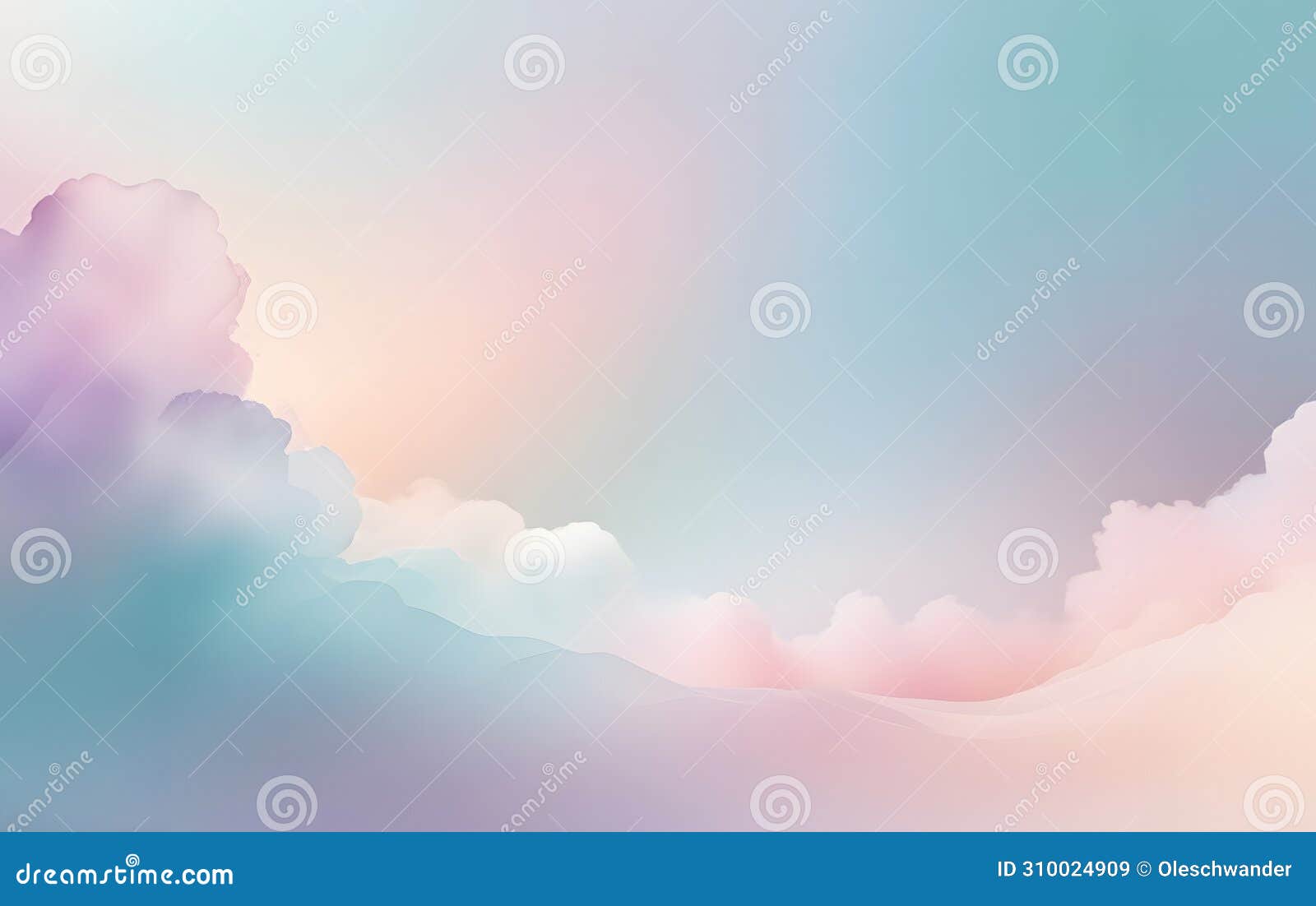 Multicolored Abstract Cloud Splash in Pastel Colors Stock Illustration ...